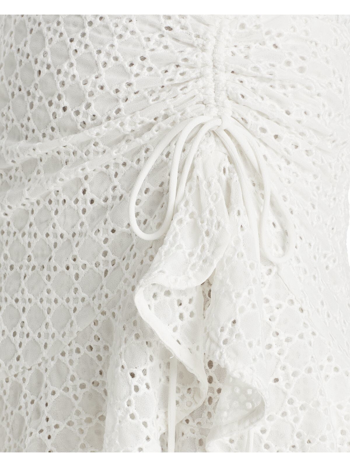 BARDOT Womens Cutout Tie-back Pouf Sleeve Short Party Fit + Flare Dress ...