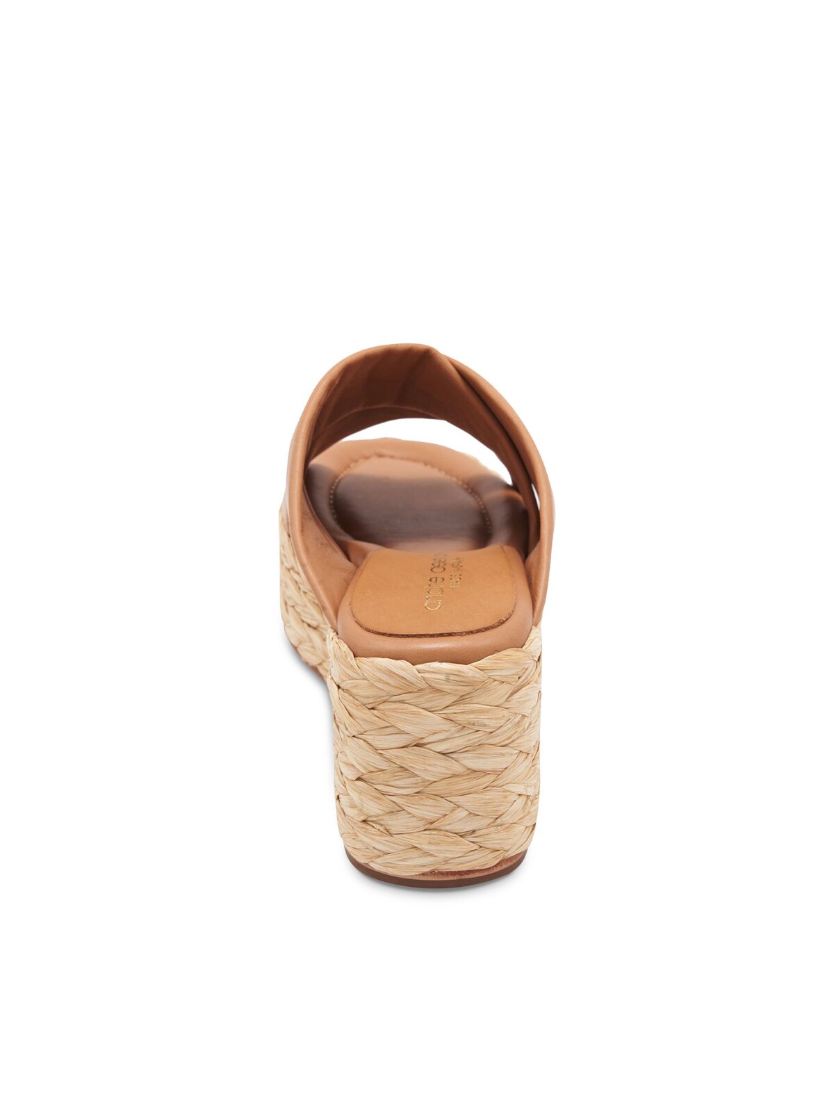 ANDRE ASSOUS Womens Brown 1-1/2" Platform Calsea Wedge Slide Sandals ...