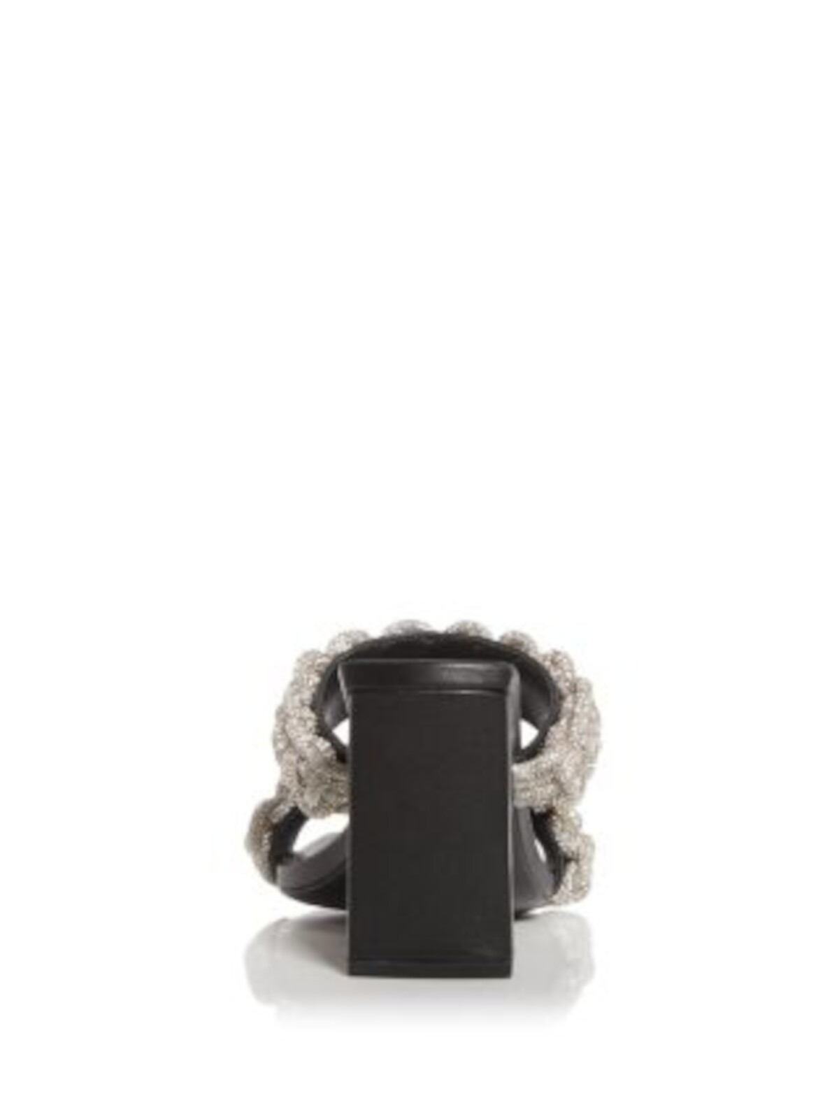 JONATHAN SIMKHAI Womens Black Crystal Rope At Straps Walker Heeled ...