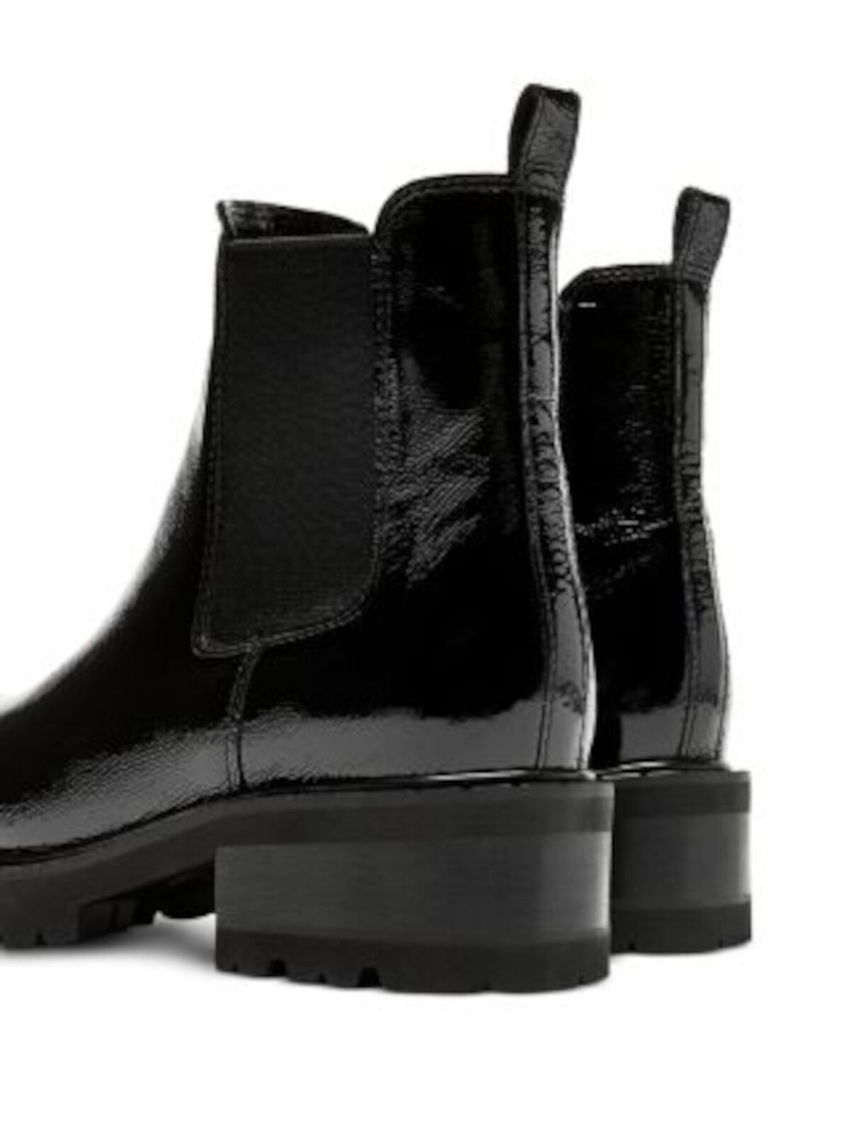 LA CANADIENNE Womens Black 1" Platform Hell Pull-Tab Colin Round Toe ...