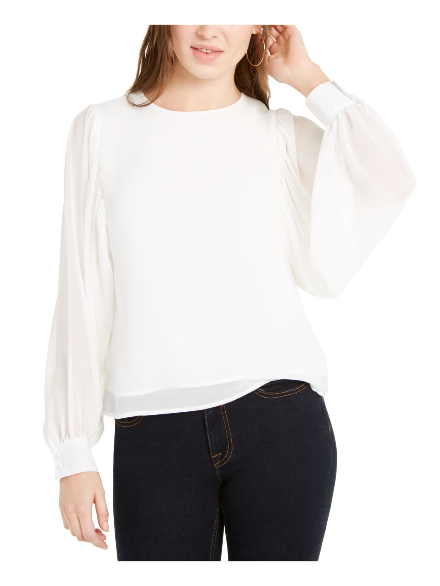 Q a Los Angeles Womens Pink Long Sleeve JEWEL Neck Top Size XL for sale ...