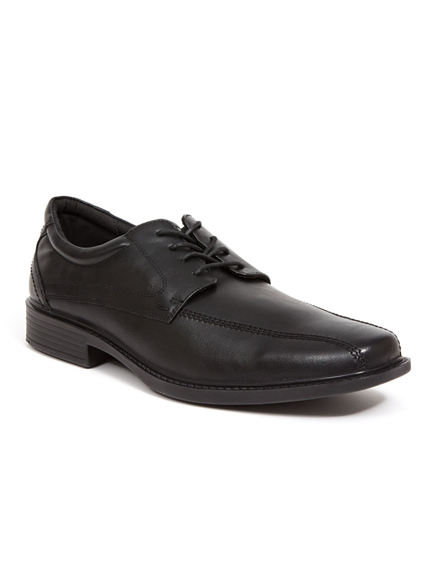 DEER STAGS Mens Black Moisture Wicking Galant Round Toe Oxford Shoes 12 ...